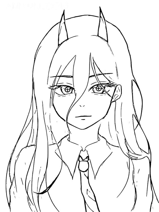 チェーンソーマンを無料で - 印刷可能ぬりえ無料ダウンロード