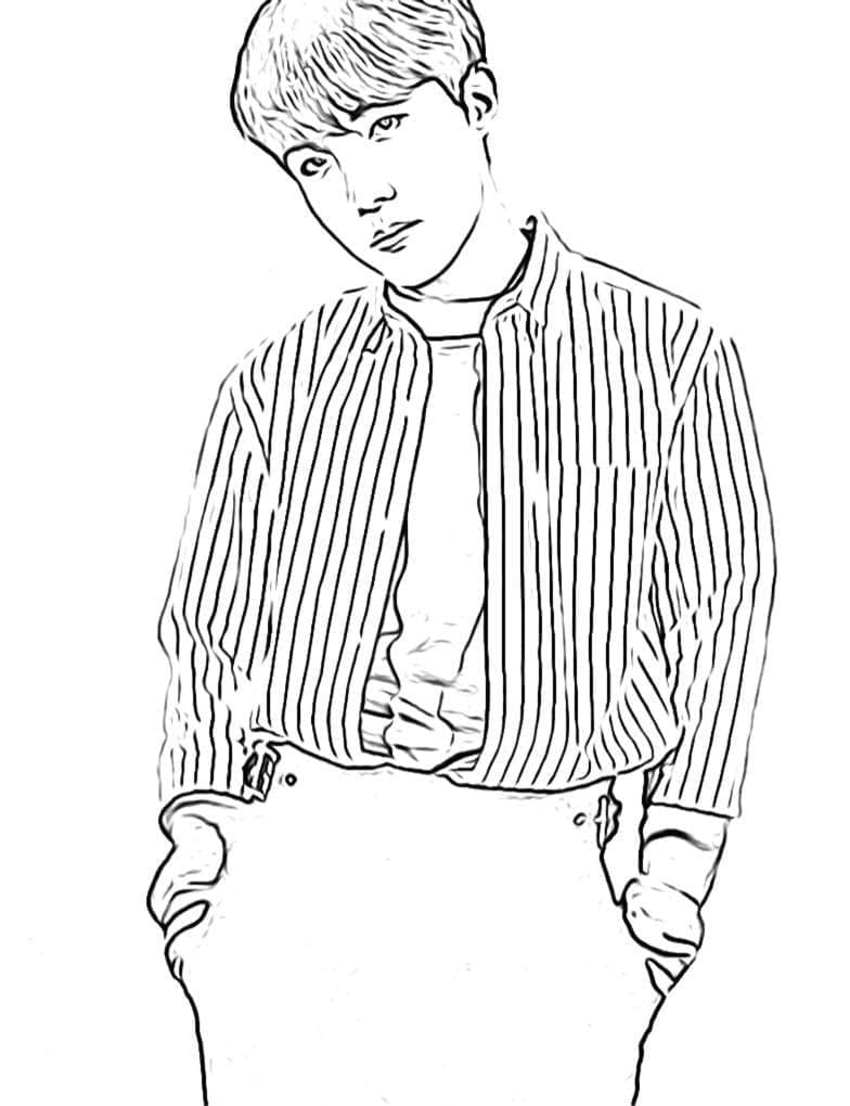 BTSの写真 - 印刷可能ぬりえ無料ダウンロード