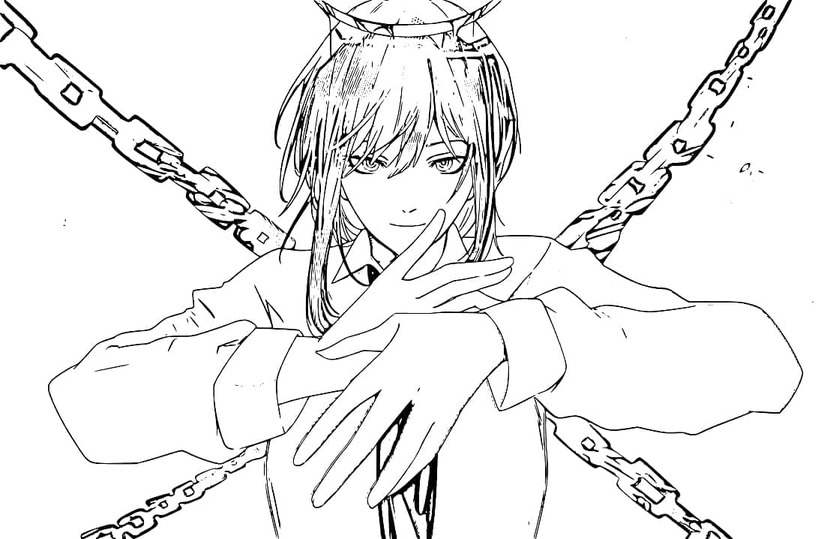 チェーンソーマン無料 - 印刷可能ぬりえ無料ダウンロード