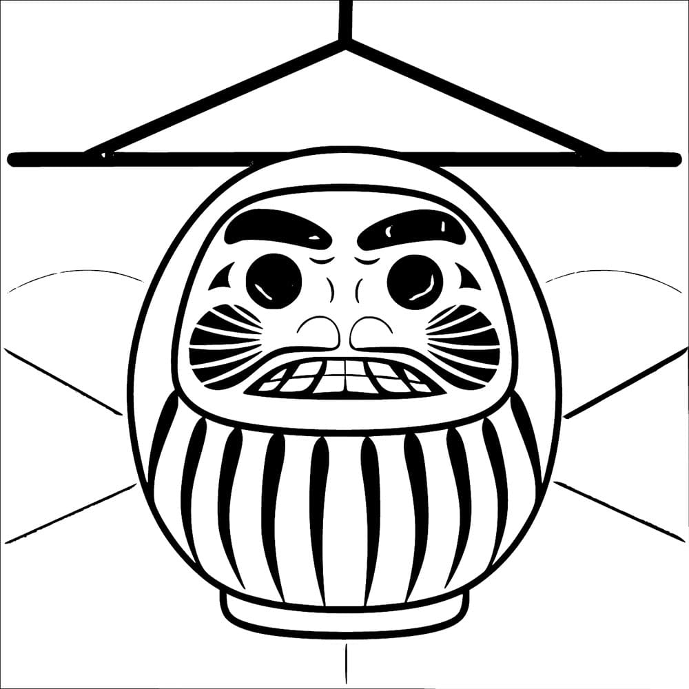 だるまの無料 - 印刷可能ぬりえ無料ダウンロード