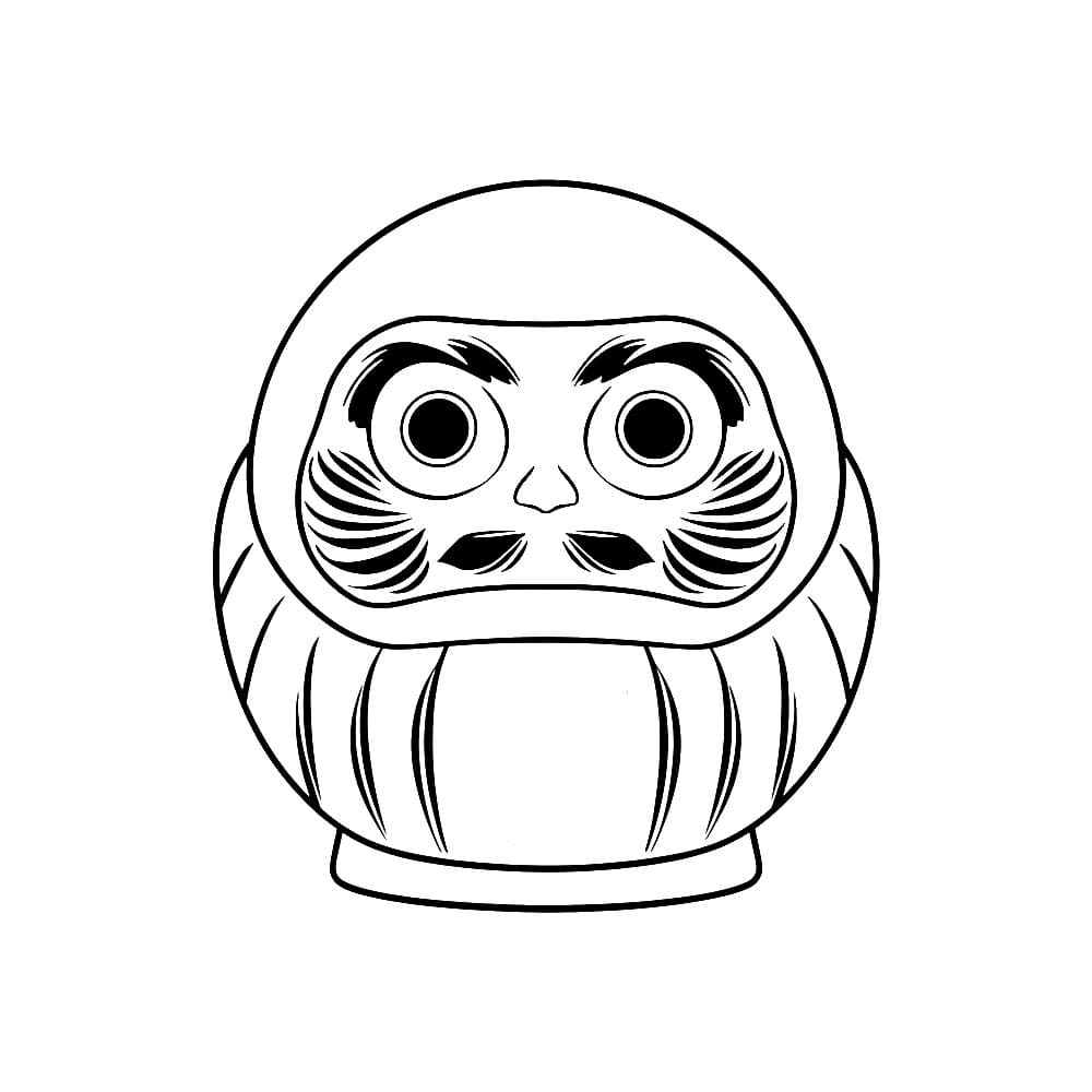 だるまの無料 - 印刷可能ぬりえ無料ダウンロード
