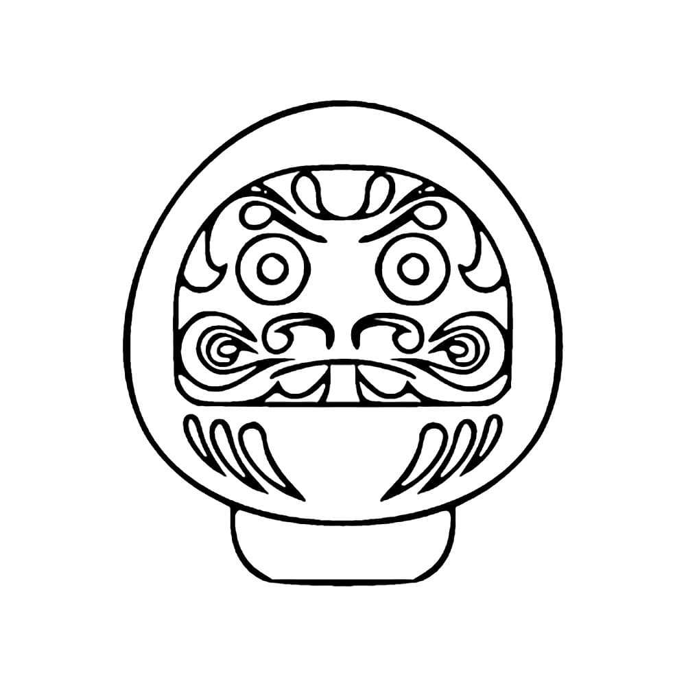 だるまの無料 - 印刷可能ぬりえ無料ダウンロード