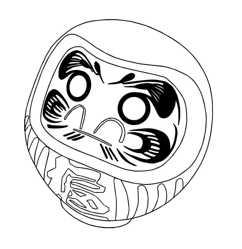 だるまの無料 - 印刷可能ぬりえ無料ダウンロード