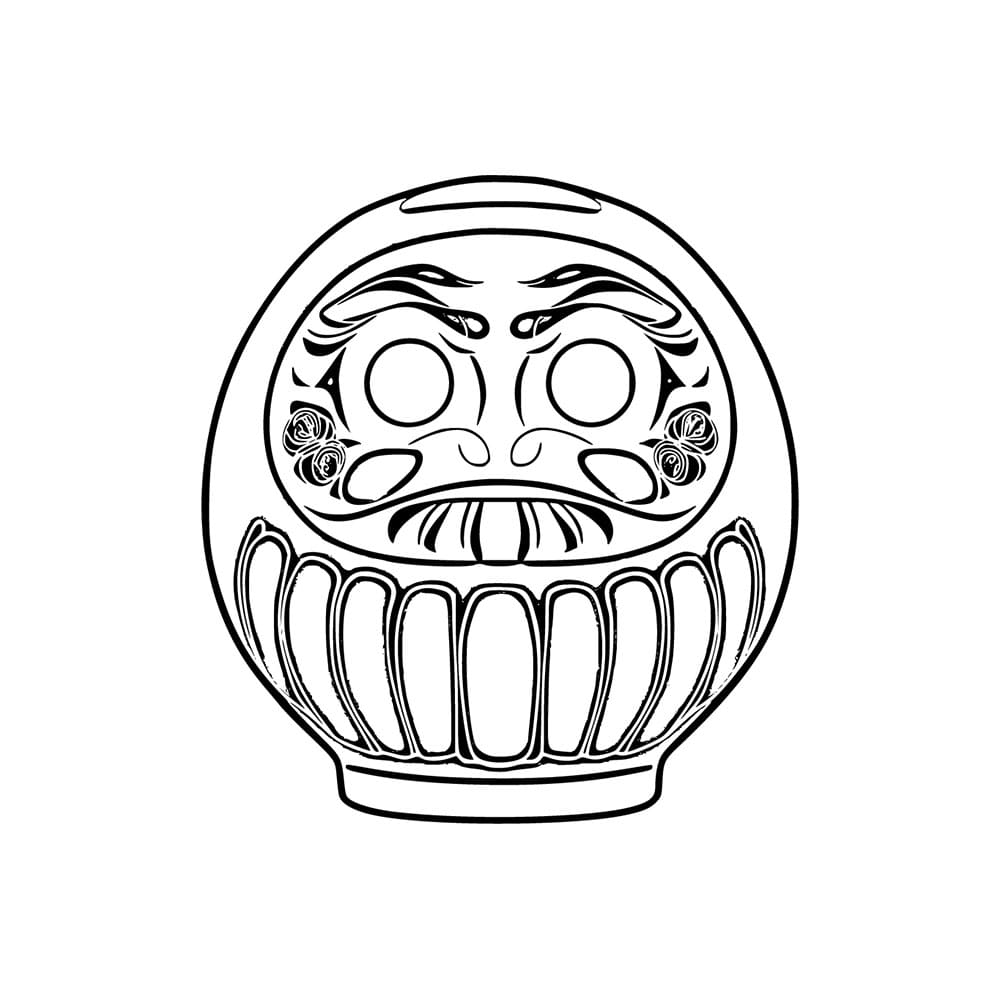 だるまの無料 - 印刷可能ぬりえ無料ダウンロード