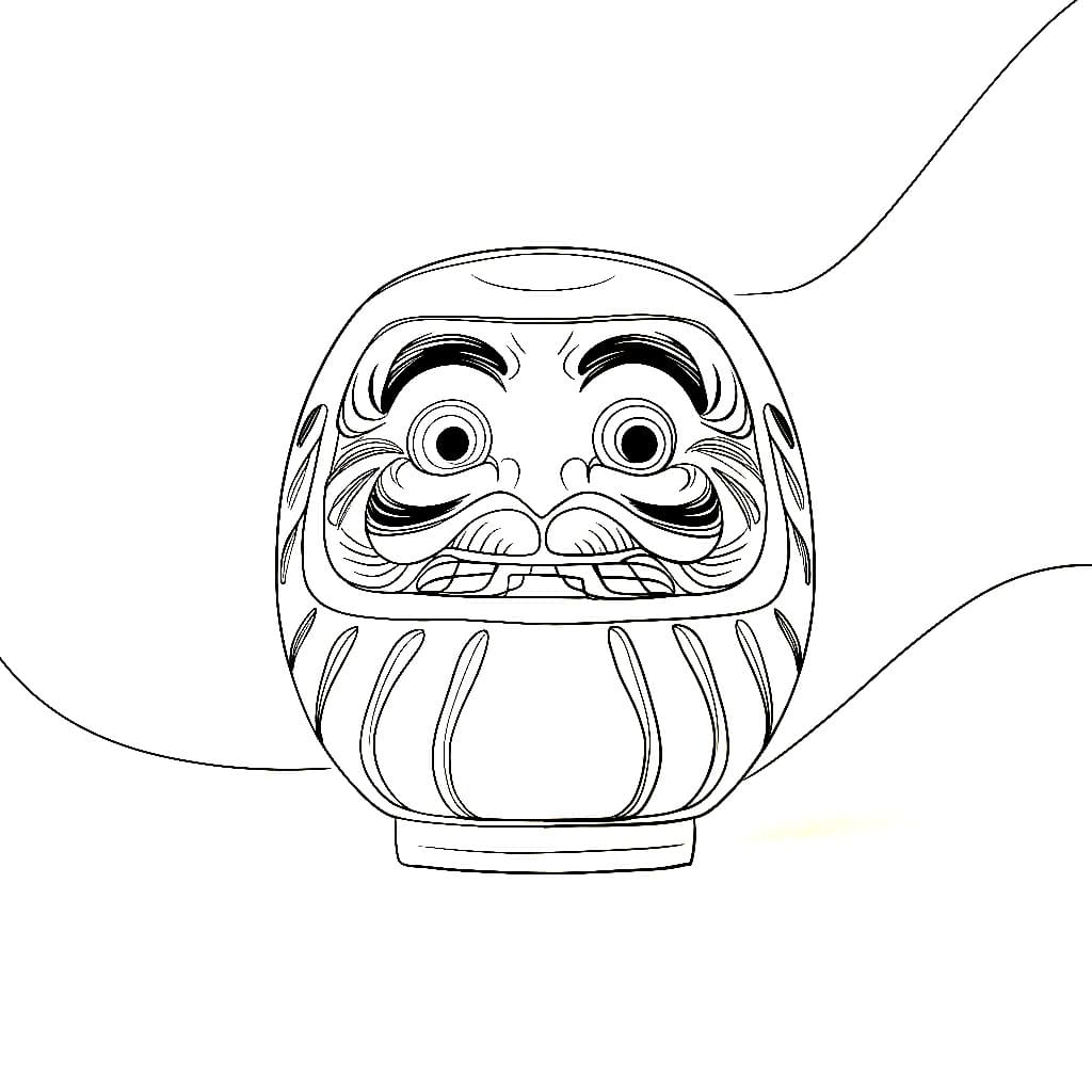 だるまの無料 - 印刷可能ぬりえ無料ダウンロード