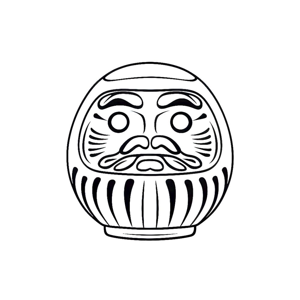 だるまの無料 - 印刷可能ぬりえ無料ダウンロード