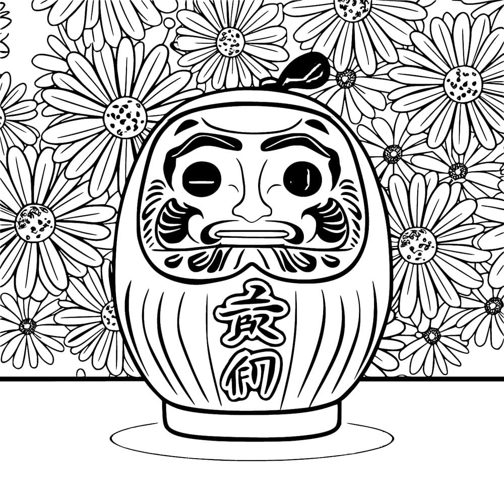 だるまフリープリント - 印刷可能ぬりえ無料ダウンロード