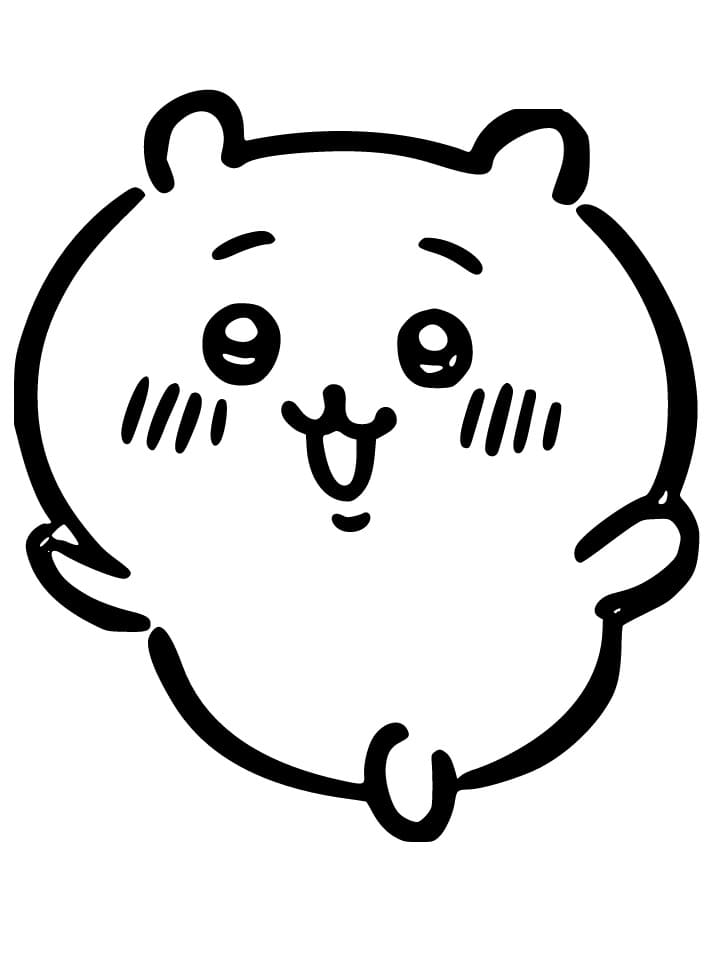 かわいいちいかわ - 印刷可能ぬりえ無料ダウンロード