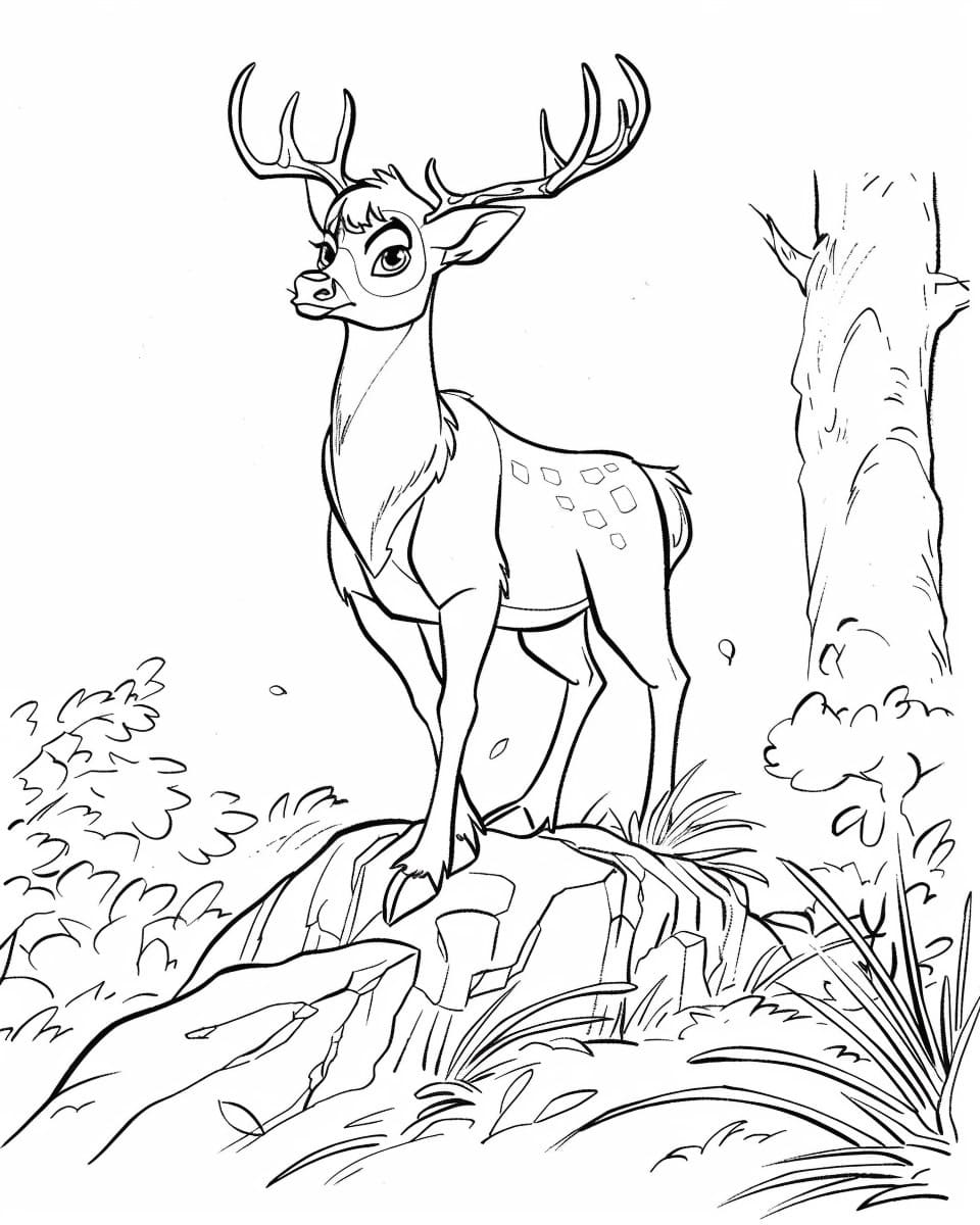 描く鹿印刷可能 - 印刷可能ぬりえ無料ダウンロード