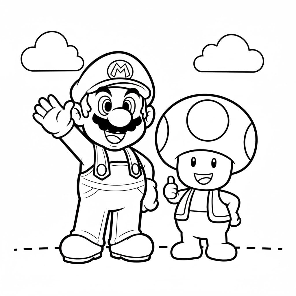 キノピコ 基本的な - 印刷可能ぬりえ無料ダウンロード