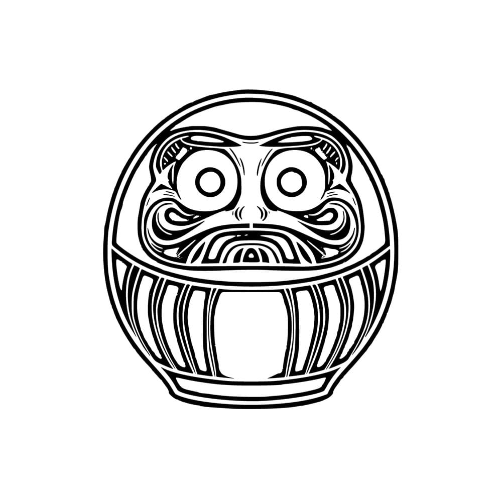 だるまの無料 - 印刷可能ぬりえ無料ダウンロード