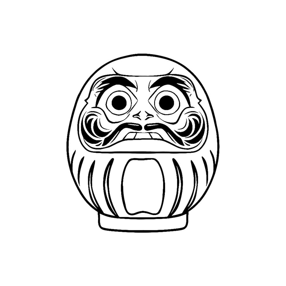 だるまフリープリント - 印刷可能ぬりえ無料ダウンロード