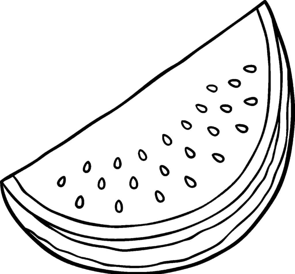 スイカ ぬりえ - KodomoNurie.Com