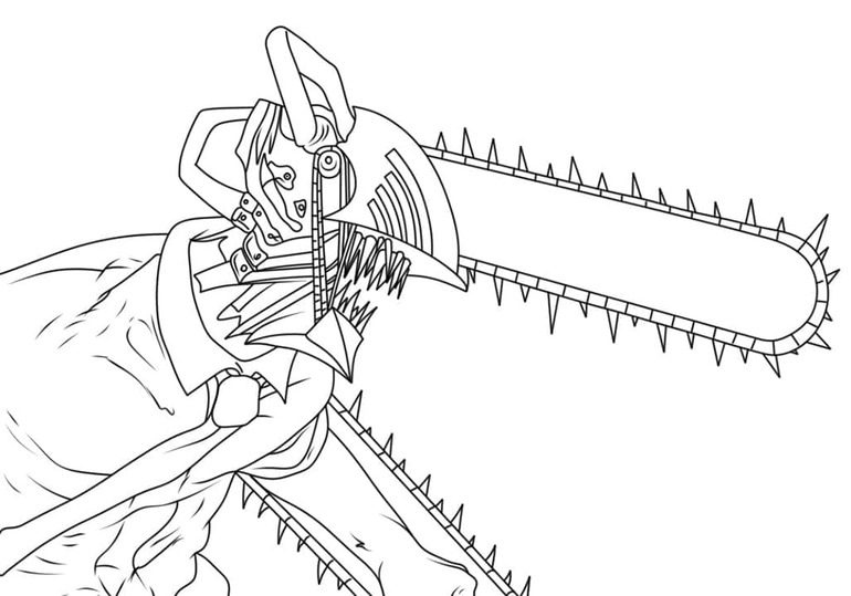 チェンソーマン ぬりえ - KodomoNurie.Com