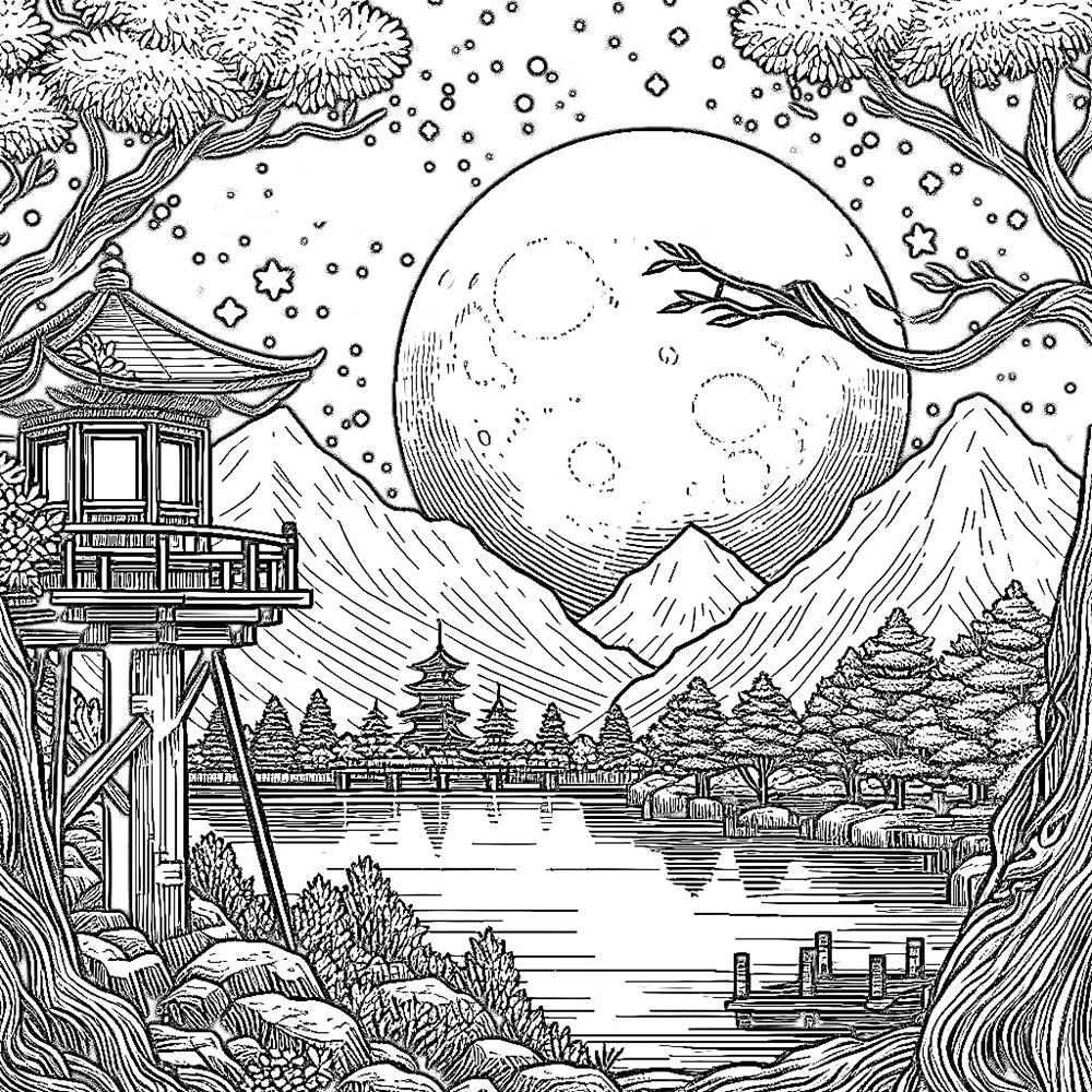 無料お月見 - 印刷可能ぬりえ無料ダウンロード