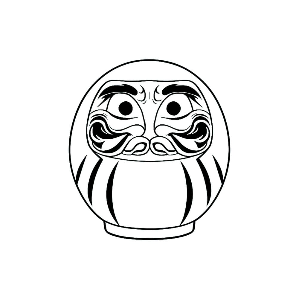 だるまフリープリント - 印刷可能ぬりえ無料ダウンロード