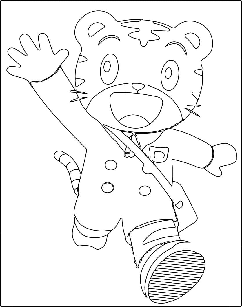 しまじろう キャラクター - 印刷可能ぬりえ無料ダウンロード