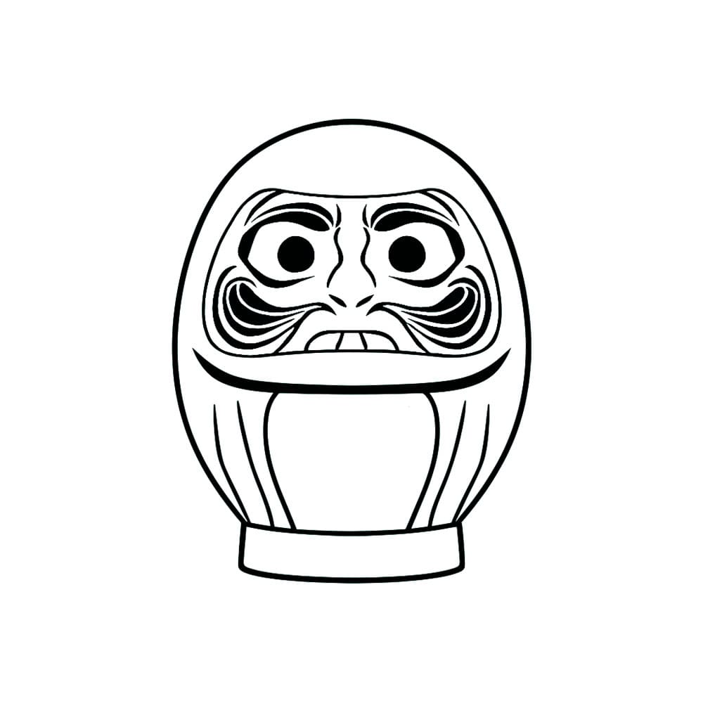 だるまの無料 - 印刷可能ぬりえ無料ダウンロード