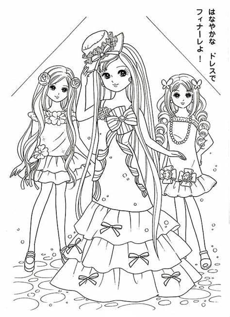 子供のための無料のリカちゃんぬりえ - 印刷可能ぬりえ無料ダウンロード